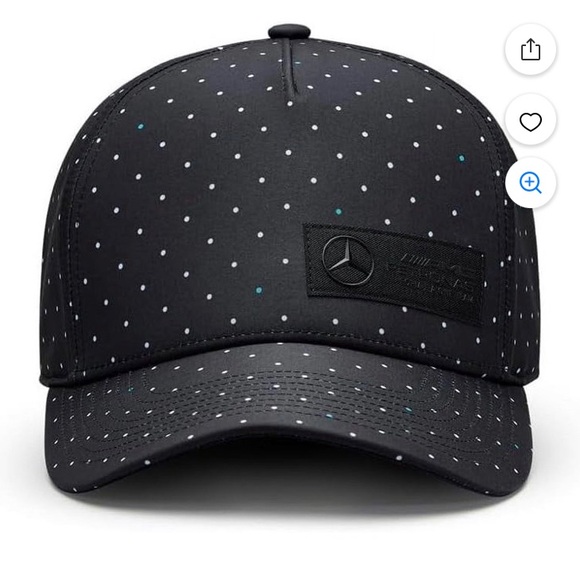 Mercedes AMG Petronas | Accessories | Mercedesbenz Black Polka Dot Cap ...